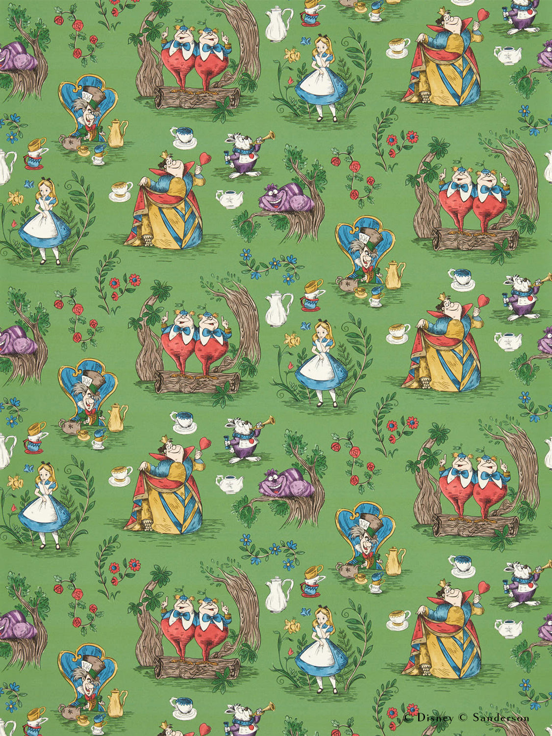 Sanderson / Disney Home X Sanderson Wallpapers / ALICE IN WONDERLAND ...