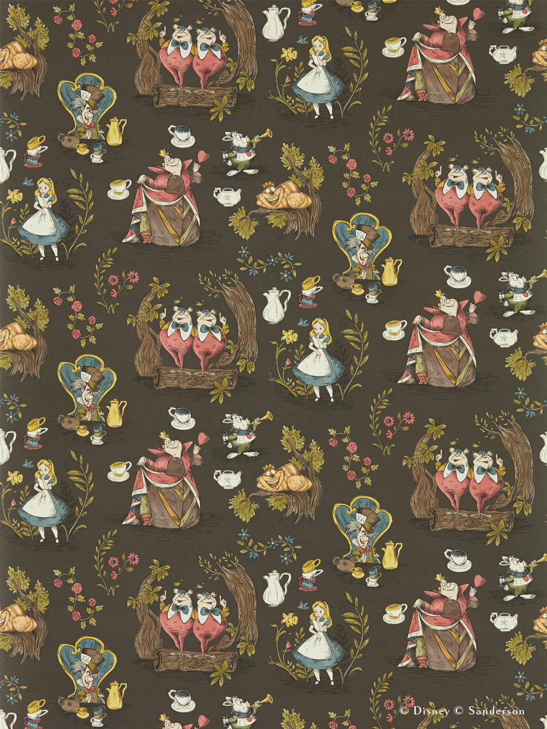 Sanderson / Disney Home X Sanderson Wallpapers / ALICE IN WONDERLAND ...