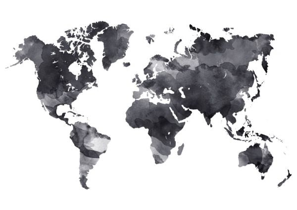 PHOTOWALL / Black Ink Map (e315862) | 輸入壁紙専門店 WALPA – WALPA.jp